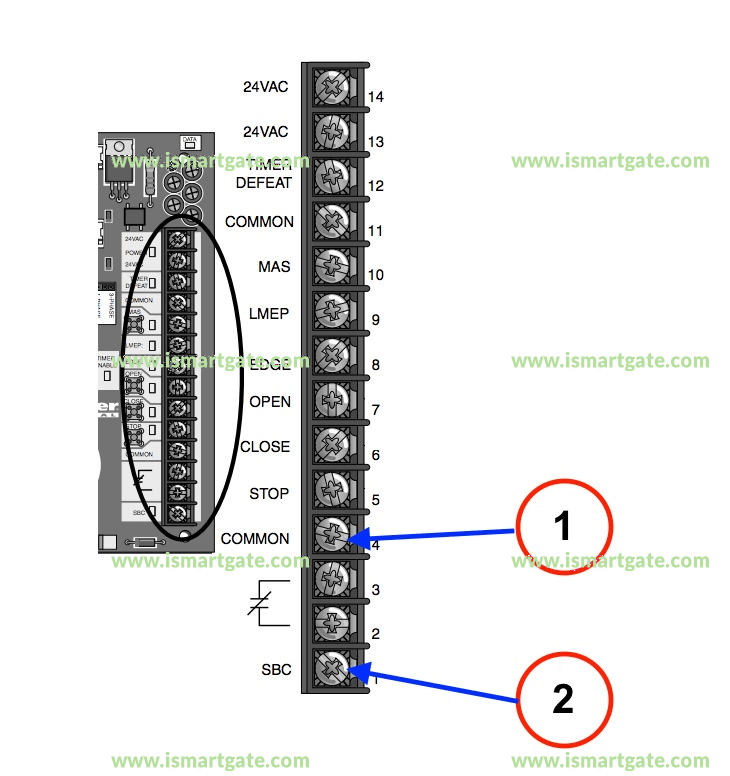 Smart garage door opener for LiftMaster Model GH - ismartgate