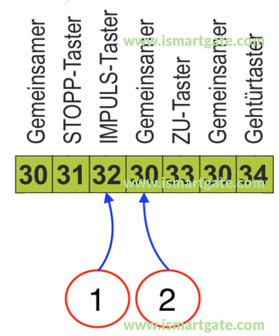 Tousek TPS 20 MASTER SLAVE için akıllı garaj kapısı açacağı - ismartgate