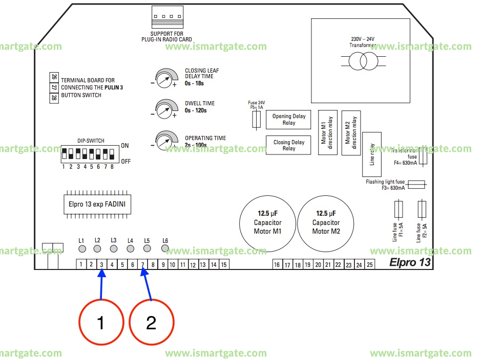 FADINI COMBI 740 için akıllı garaj kapısı açacağı - ismartgate