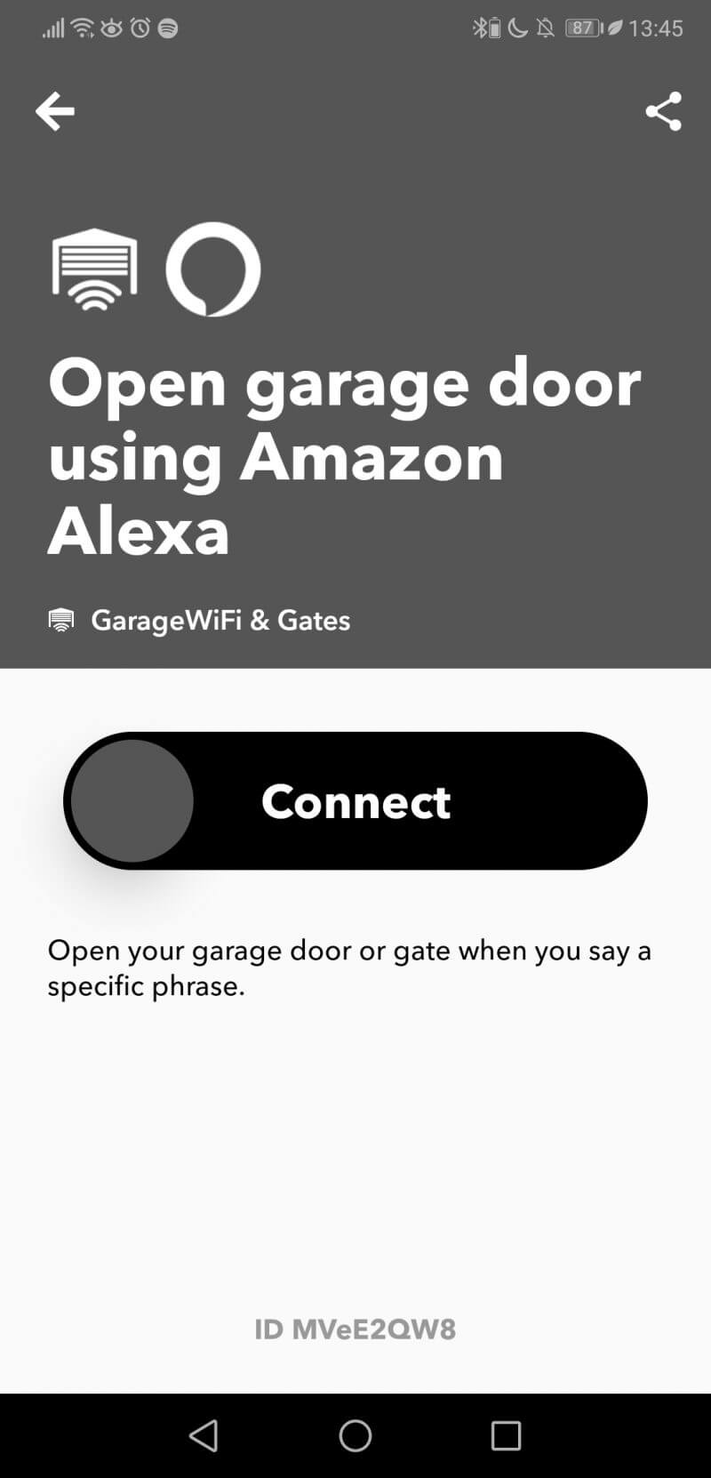 How do I connect the iSmartgate to Alexa with IFTTT? - ismartgate