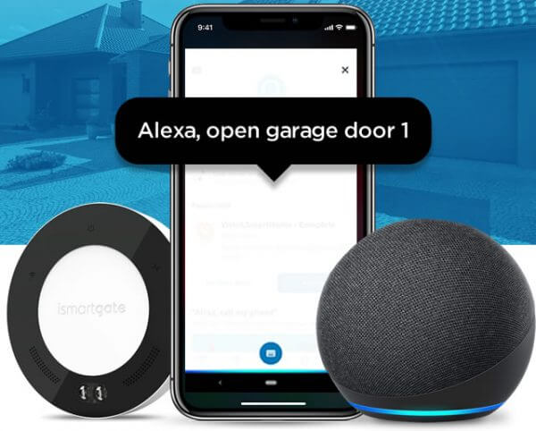 Smart garage door opener with Amazon Alexa - ismartgate